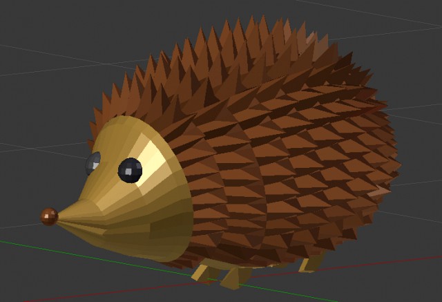 hedgehog 3d model
