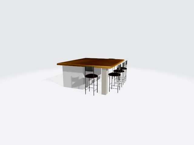 kitchen table 3d model