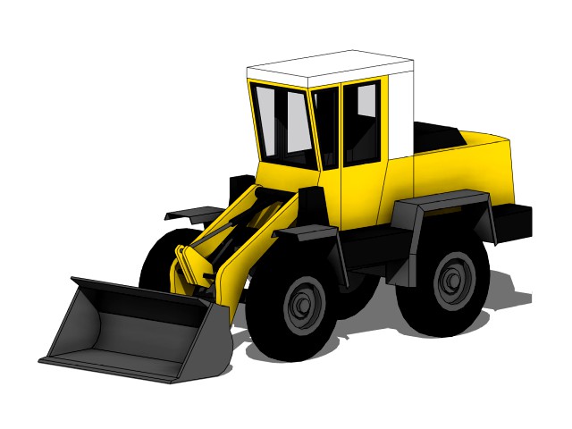 Wheel Loader - Revit Family 3d model