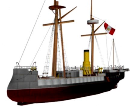 ironclad huascar 3d model