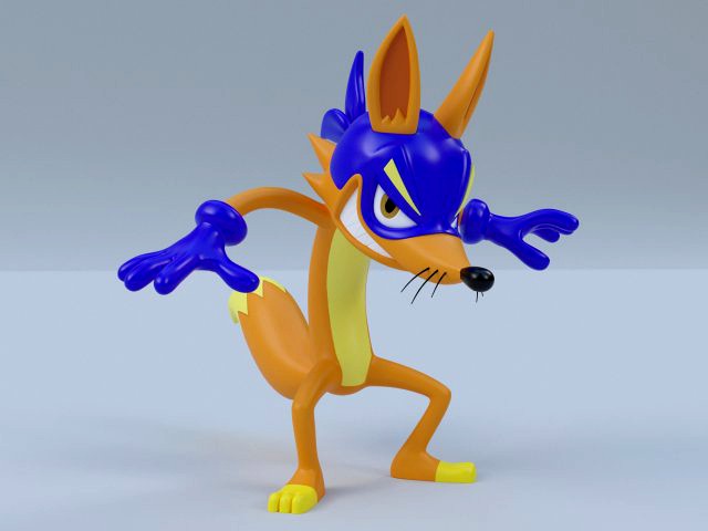 new swiper the fox 3d model