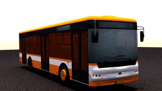 bus bogdan a70132 3d model