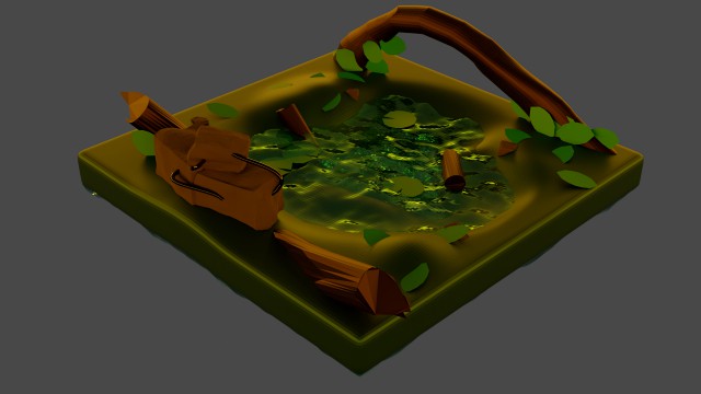 swamp 3d model