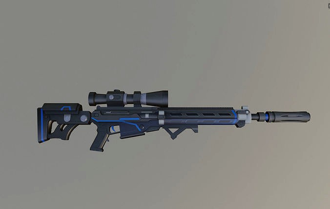 Sniper rifle - SMC 3d model