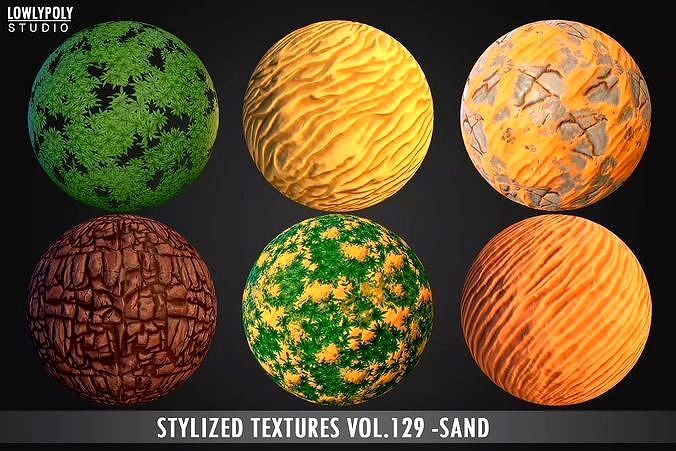Sand Vol 129 - Stylized Texture 3d model