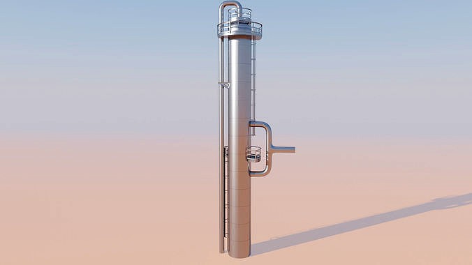 Distillation Column 3d model