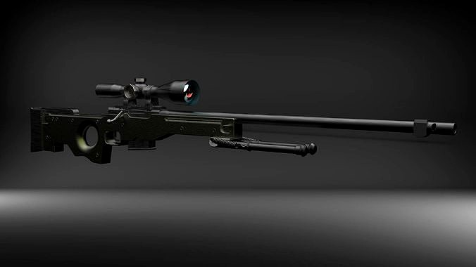 AWP Sniper Gun 3D Model