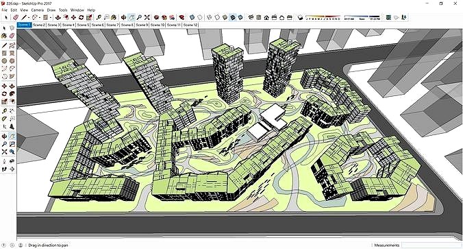 Sketchup Residential Complex 226 3d model