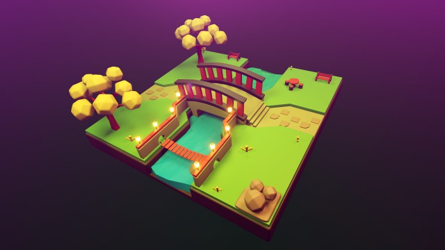 illustrator 3d enviornment model