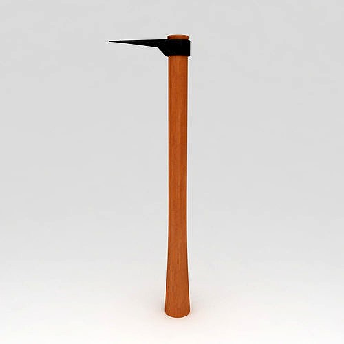 Garden sharp axe hoe 3d model