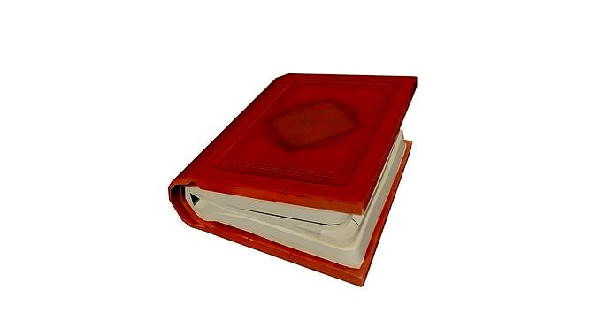 Book - Low poly - Animated 3d model
