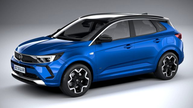 opel grandland 2022 3d model