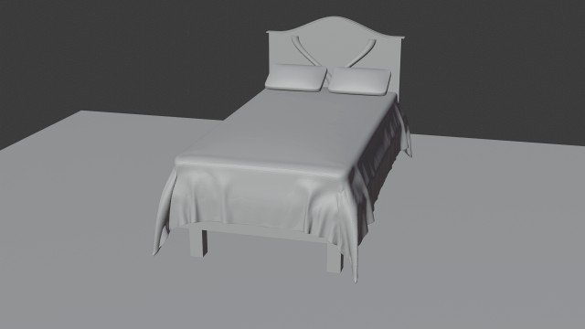 3d bed model