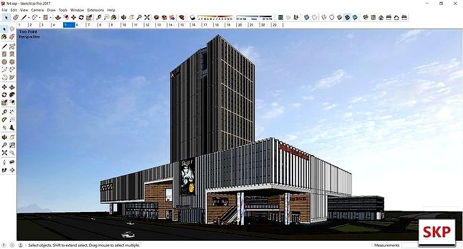 Sketchup Commercial Complex N4 3d model