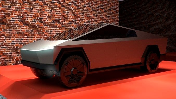 Tesla Cybertruck with SolidWorks and STL files 3d model