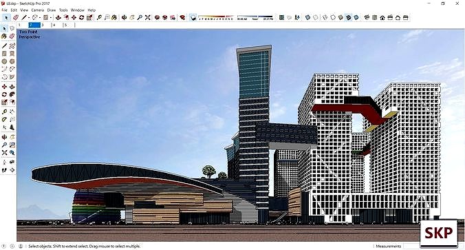 Sketchup Commercial Complex L8 3d model