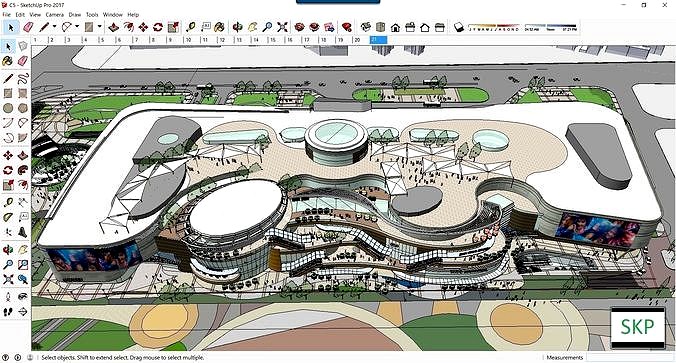 Sketchup Commercial Complex C5 3d model