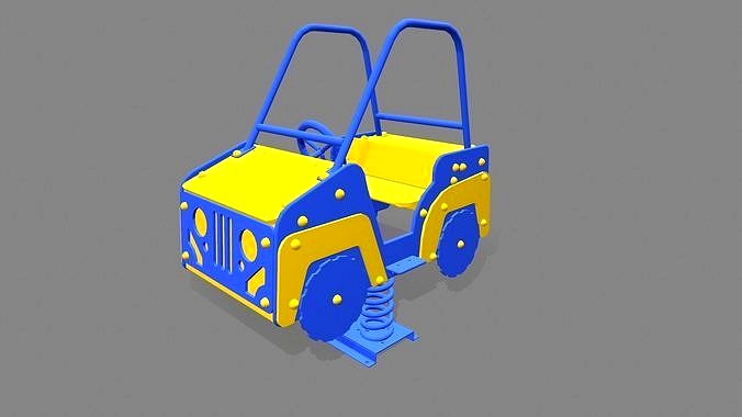 Toy car for playground 3d model