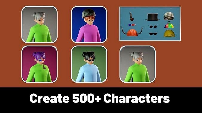 3d NFT Characters - Series XCI model