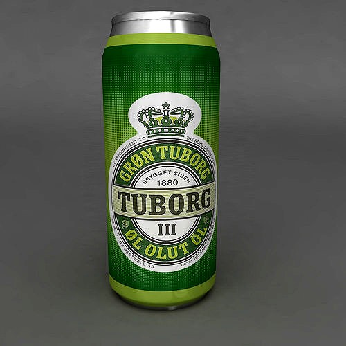 Beer can 3d model