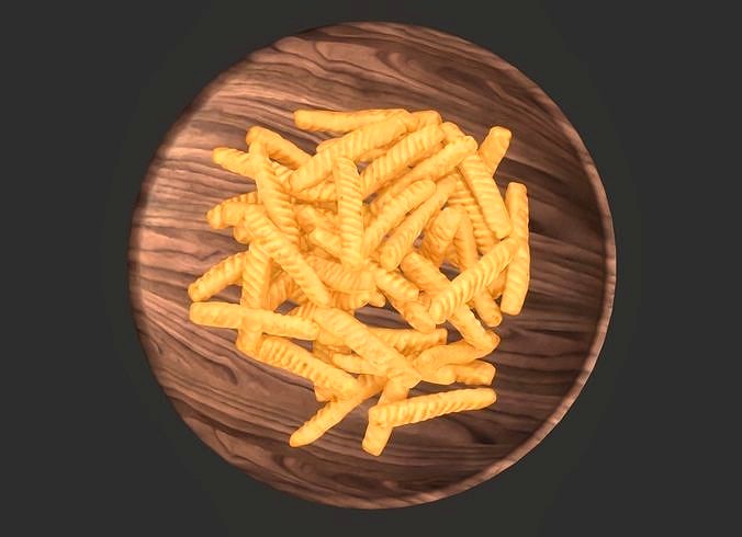 stylized snack food 016 VR Webtoon Webcomic Manga Toon Comic 3d model