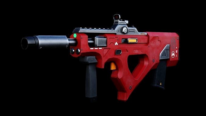 Sci-fi Assault Rifle 3d model