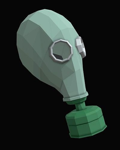 GP-5 Gas Mask Low Poly 3d model