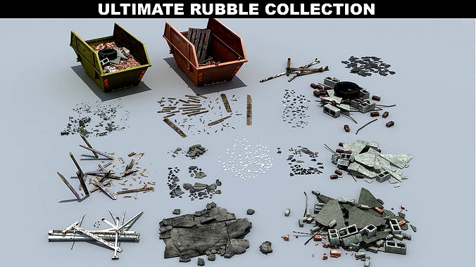 Rubble Collection 3d model