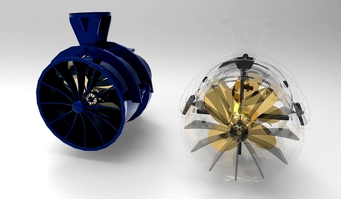 Waterjet Engine 3d model