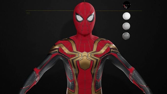 Spider-man No Way Home Integrated Suit 3D model