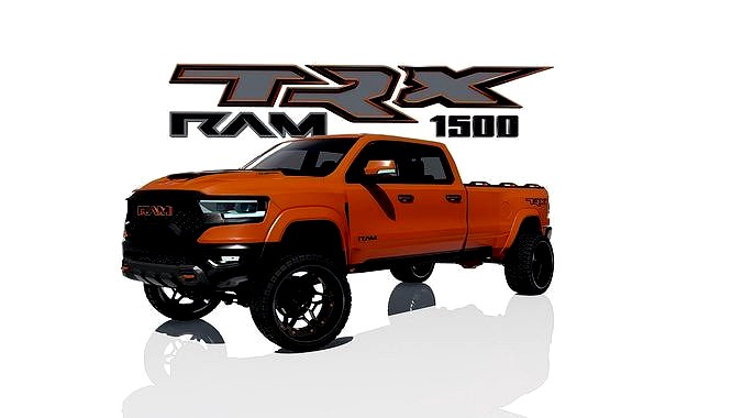 Ram 1500 TRX Extended Wheel Base Lifted 3d model