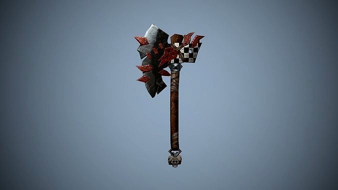Axe barbarian weapon dark ax --P7 3d model