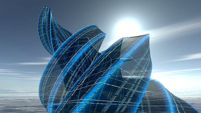 Transparent Building 3d model