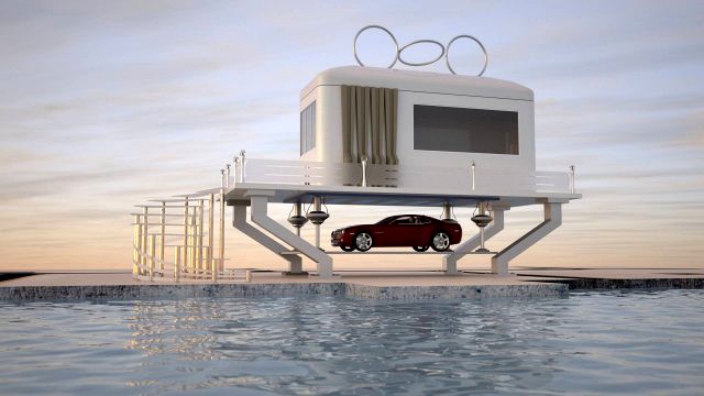 sci-fi hi-tach home 3d model