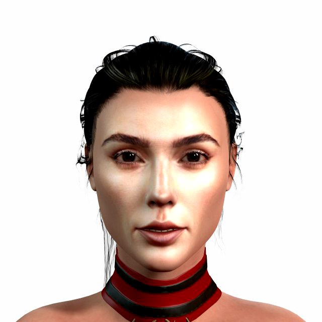 Gal gadot character design ready for animation 3d model