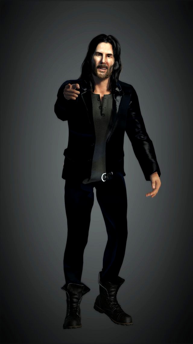 keanu charles reeves 4k texture 3d model