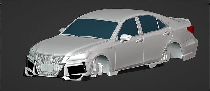 Toyota Crown S210 Athlete BlackPearl Bodykit 3d model