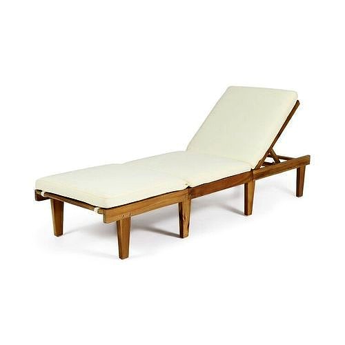 Barragan Long Reclining Acacia Single Chaise 3d model