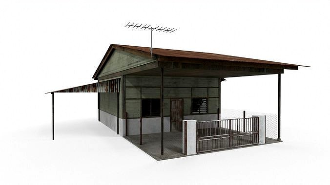 Generic Malaysian Single Storey house 3d model
