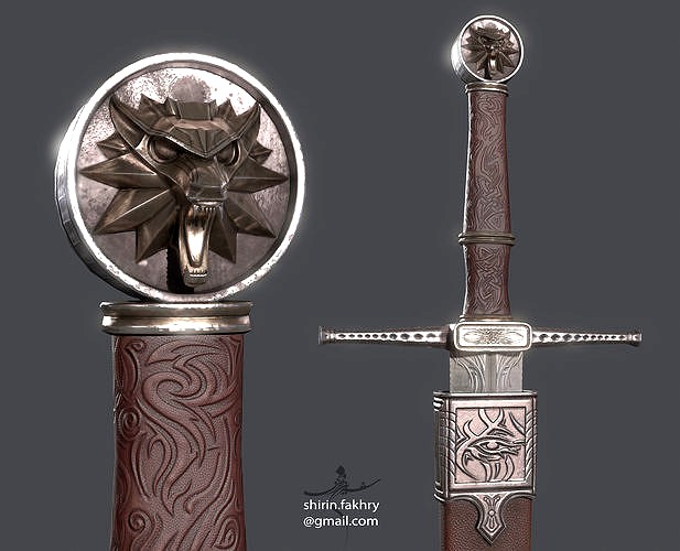 Witcher Sword 3d model