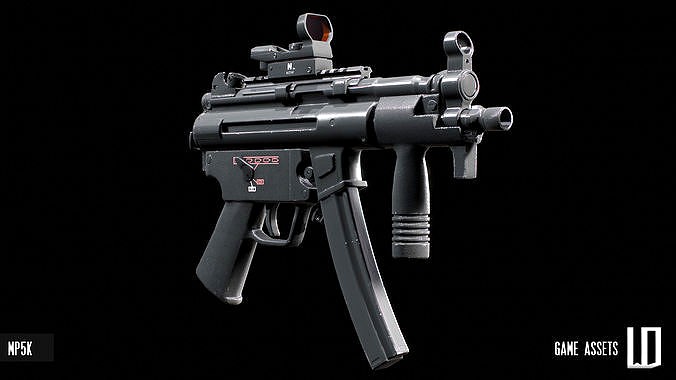MP5K Submachine Gun 3d model