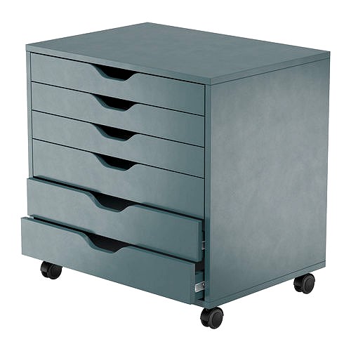 ALEX ALEX IKEA - Cabinet with drawers on wheels 3d model