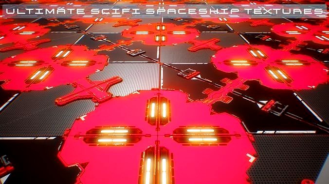 PBR Sci-Fi Spaceship Texture 03 FREE SAMPLE 3d model