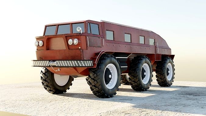 ZIL-E167 soviet monster truck - free model 3d