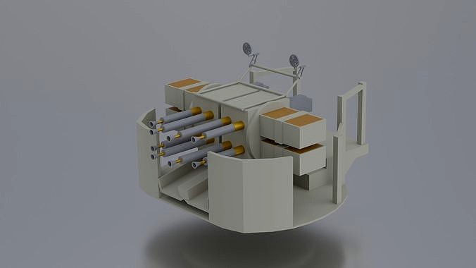 QF 2-pounder Mark VIII 3d model