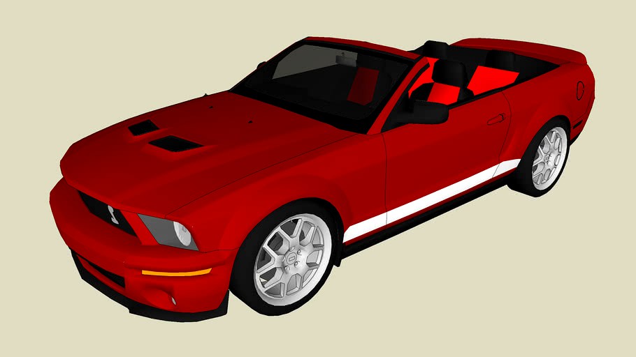 Ford Mustang GT500 Convertible 3d model