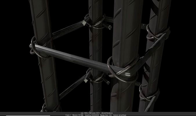 3D Steel concrete reinforcement model