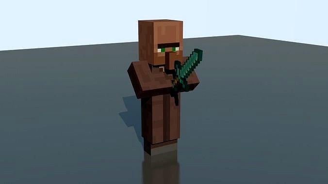 MineCraft Villager 3d model