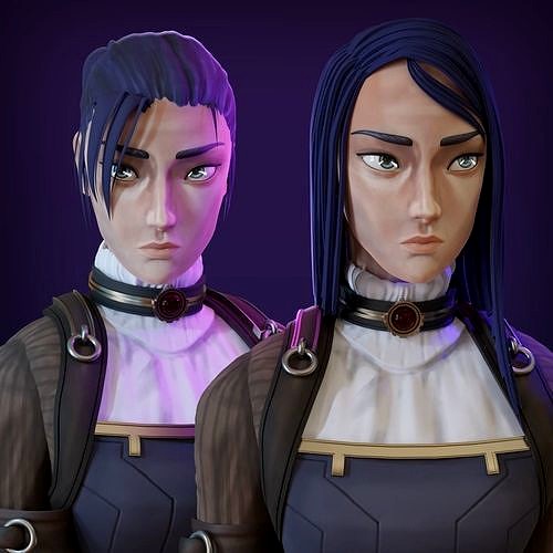 Caitlyn Arcane 3d model