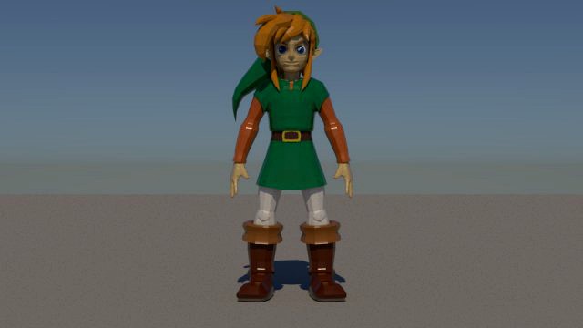 link - the legend of zelda 3d model